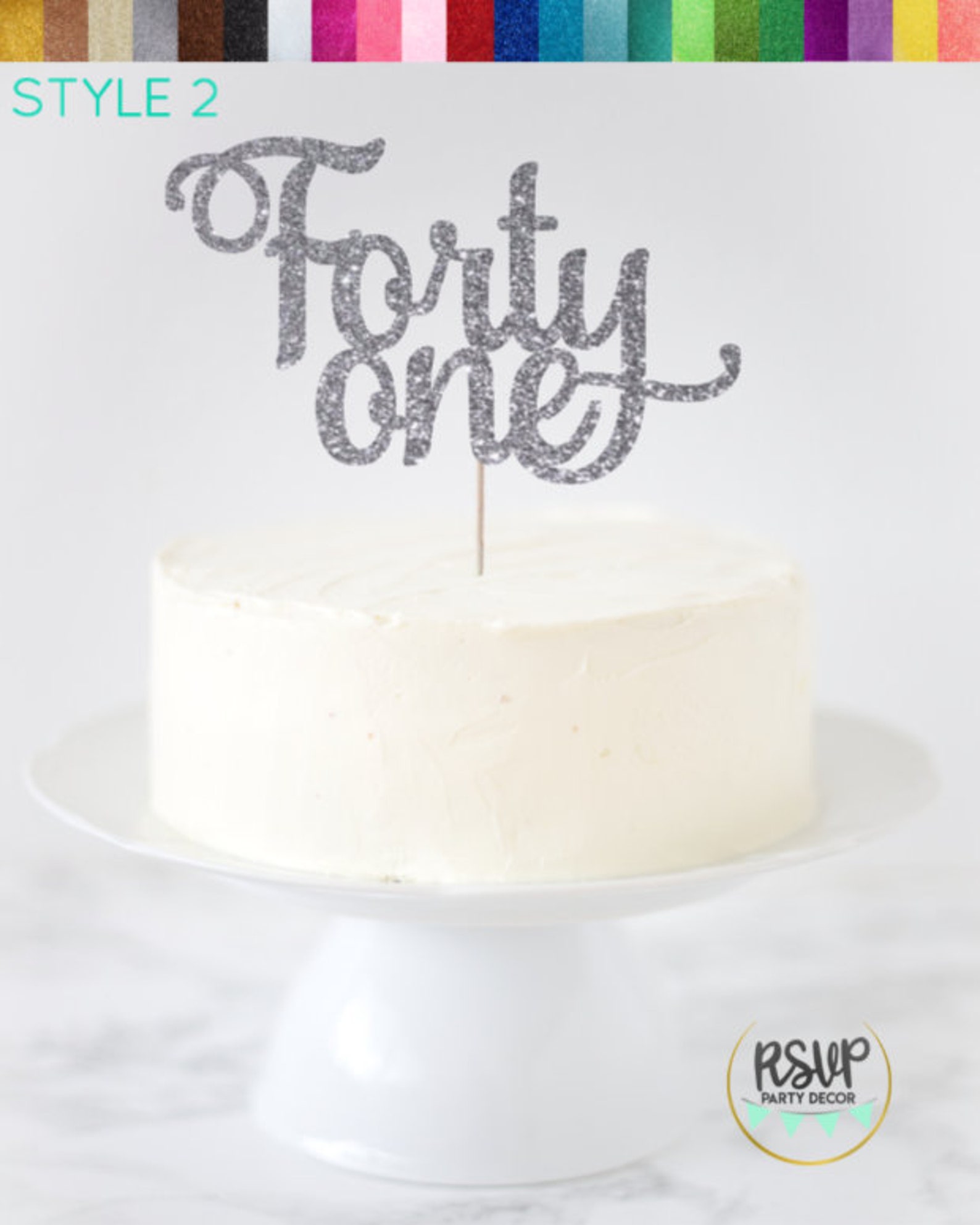 Forty One Cake Topper 41 Cake Topper Fortyone Cake Topper - Etsy