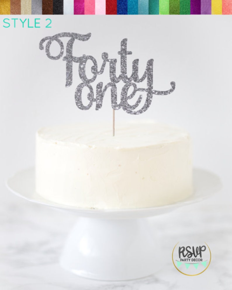 Forty One Cake Topper 41 Cake Topper Fortyone Cake Topper - Etsy France