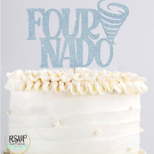 Fournado Cake Topper, Tornado 4th Birthday Cake Topper, Tornado 4th ...