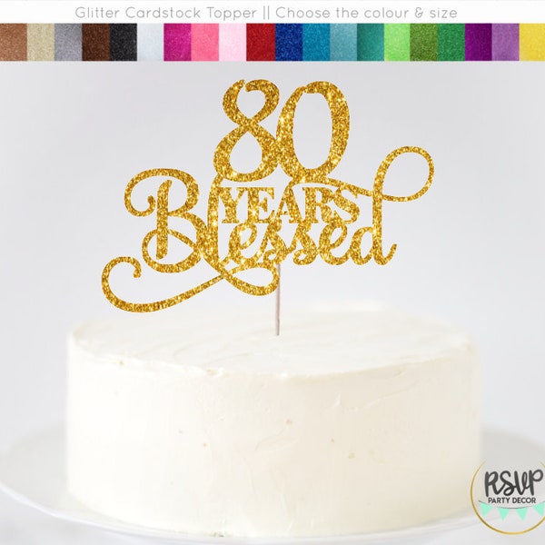 80 Years Blessed - Etsy
