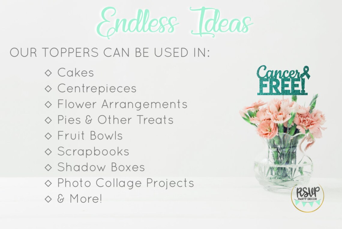 Cancer Free Cake Topper Cancer Survivor Cake Topper Cancer | Etsy