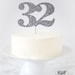 Thirty Two Cake Topper, 32 Cake Topper, Thirtytwo Cake Topper, Thirty ...