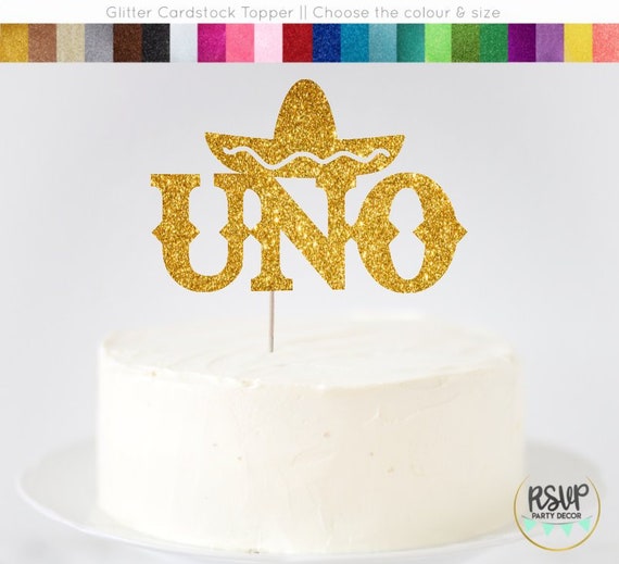 Uno Cake Topper Fiesta First Birthday Uno Smash Cake Sign | Etsy