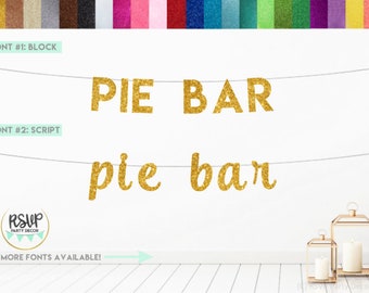 Pie Bar Banner - Etsy