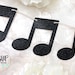 Music Note Garland, Glitter Music Note Banner, Music Party Decorations ...