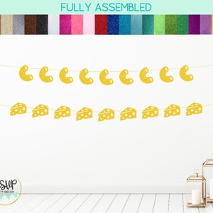 Macaroni and Cheese Garland, Macaroni and Cheese Party Decorations ...