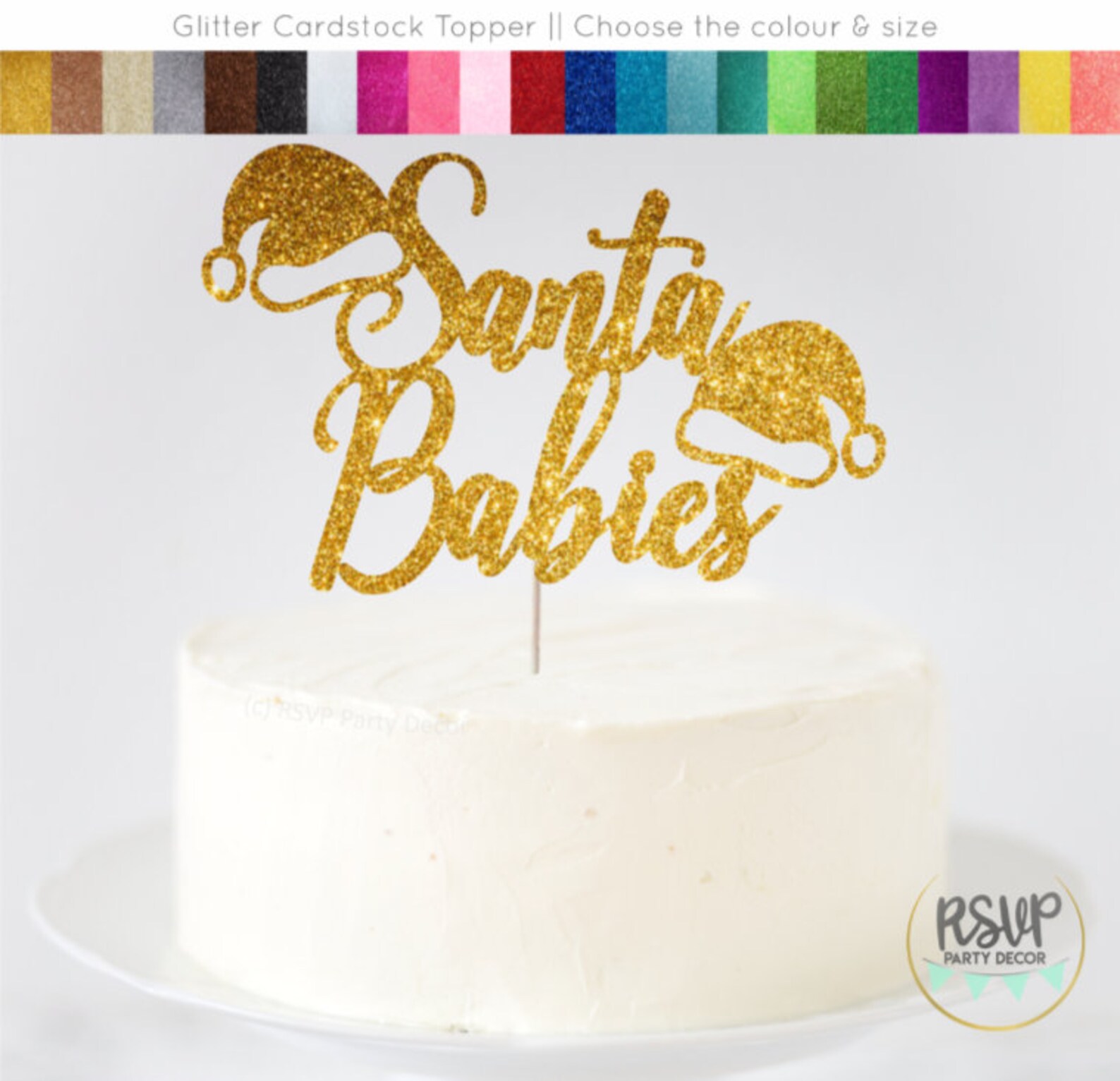 Santa Babies Cake Topper Santa Babies Sign Christmas Baby - Etsy