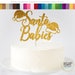 Santa Babies Cake Topper, Santa Babies Sign, Christmas Baby Shower ...