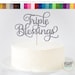 Triple Blessings Cake Topper, Triplets Cake Topper, Triplets Baby ...