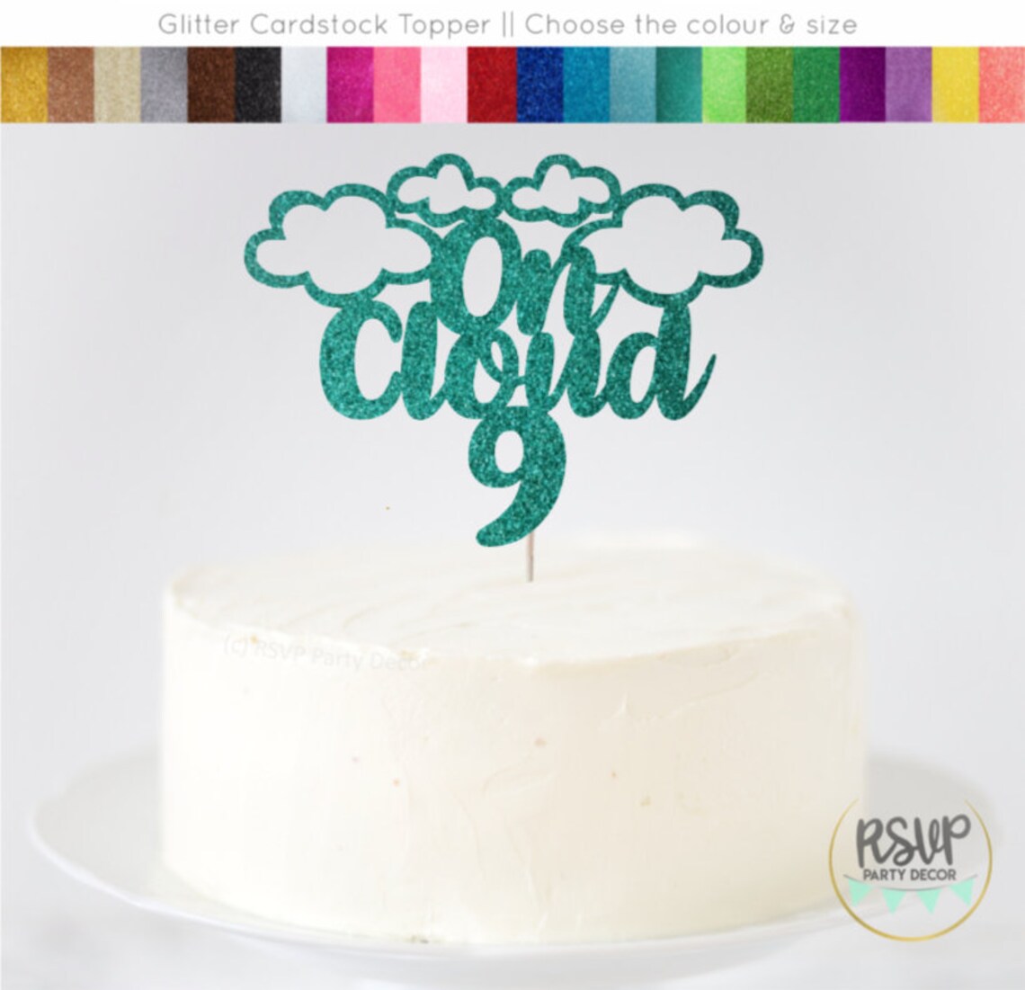 On Cloud 9 Cake Topper 9th Birthday Cake Topper Nine Cake - Etsy Canada