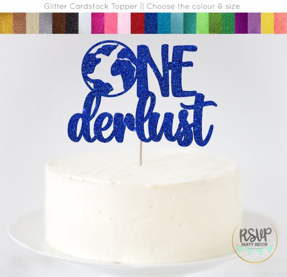 ONEderlust Cake Topper, Travel 1st Birthday Party Decor, Space 1st ...