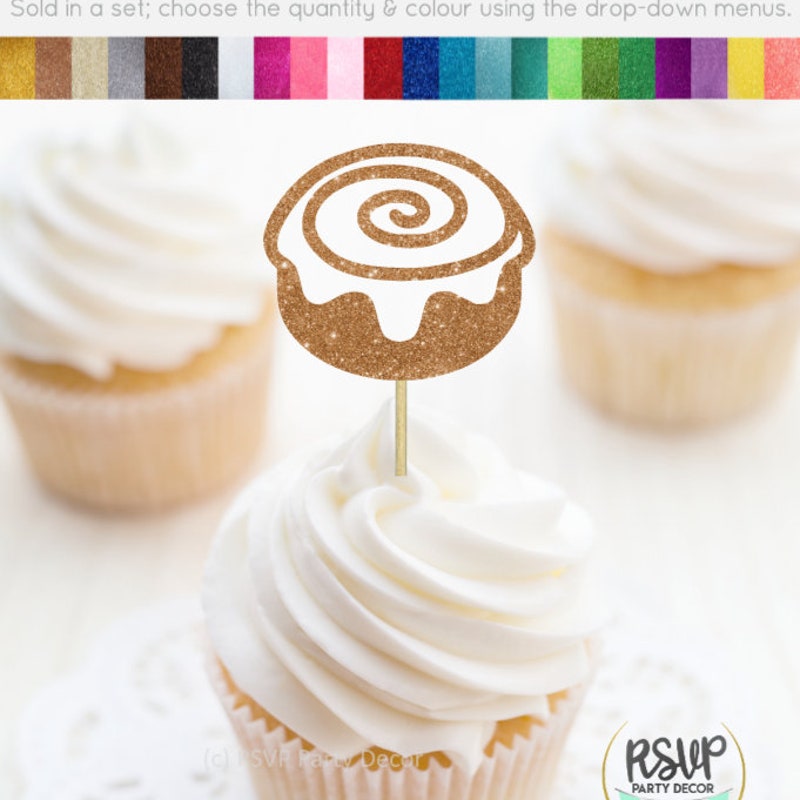 Cinnamon Roll Cake Topper - Etsy