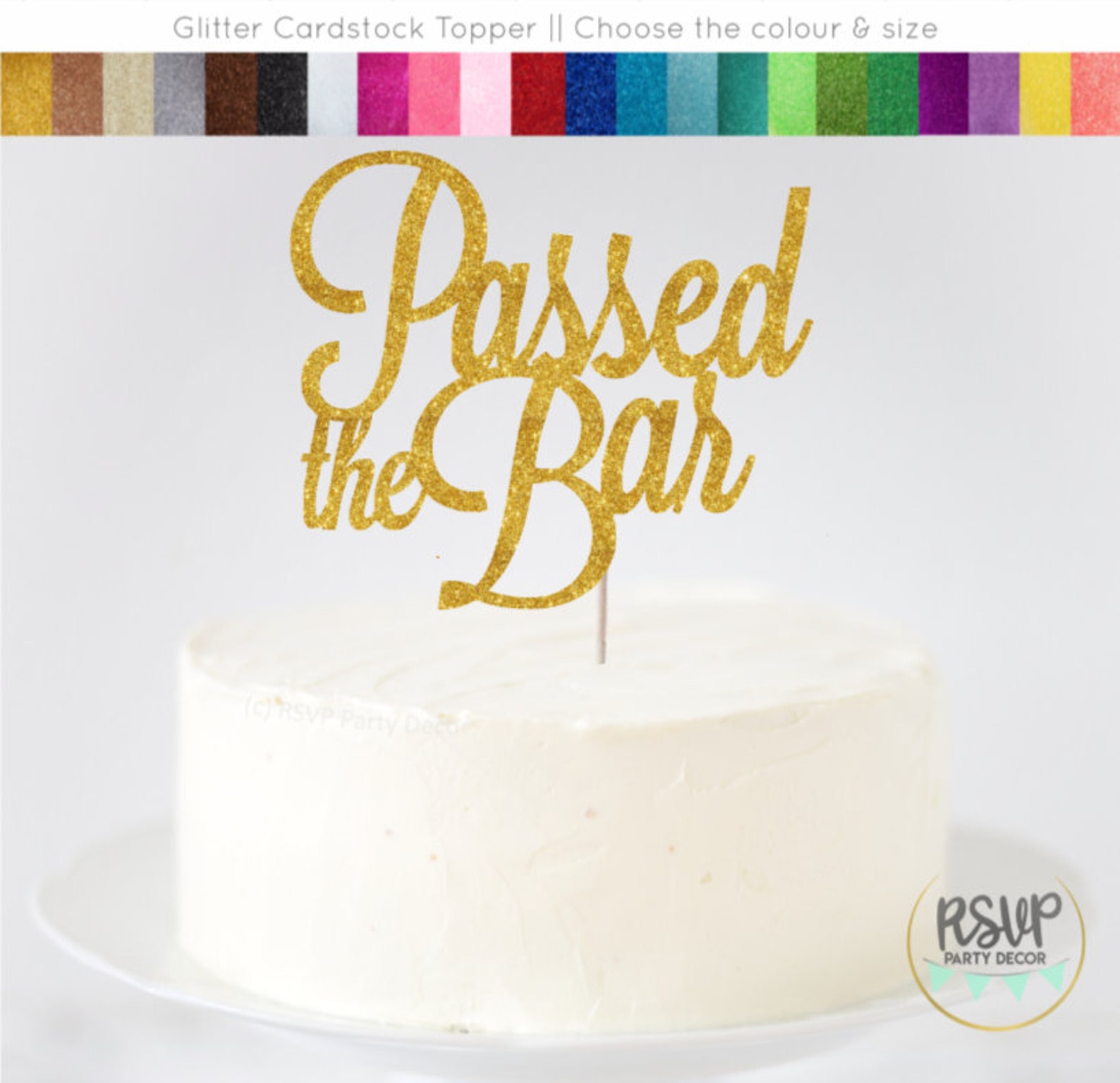 Passed the Bar Cake Topper, Law Bar Exam Cake Topper, Lawyer Graduate ...