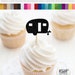 Camper Cupcake Toppers, RV Trailer Food Picks, Camping Cupcake Toppers ...