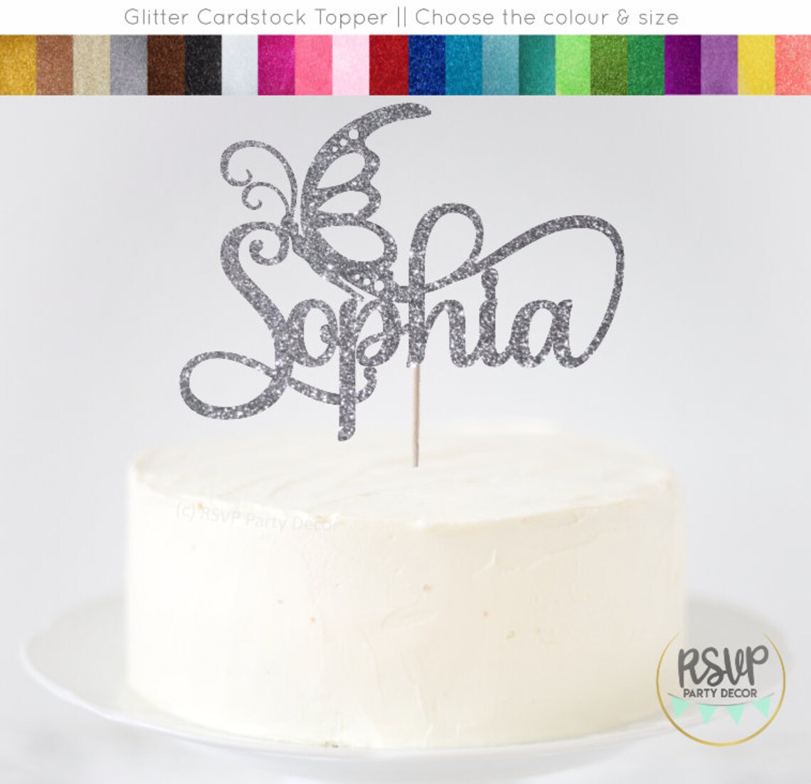 Custom Butterfly Cake Topper Butterfly Party Decorations - Etsy