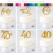 Forty Cake Topper 40 Cake Topper 40th Birthday Decor 40th - Etsy