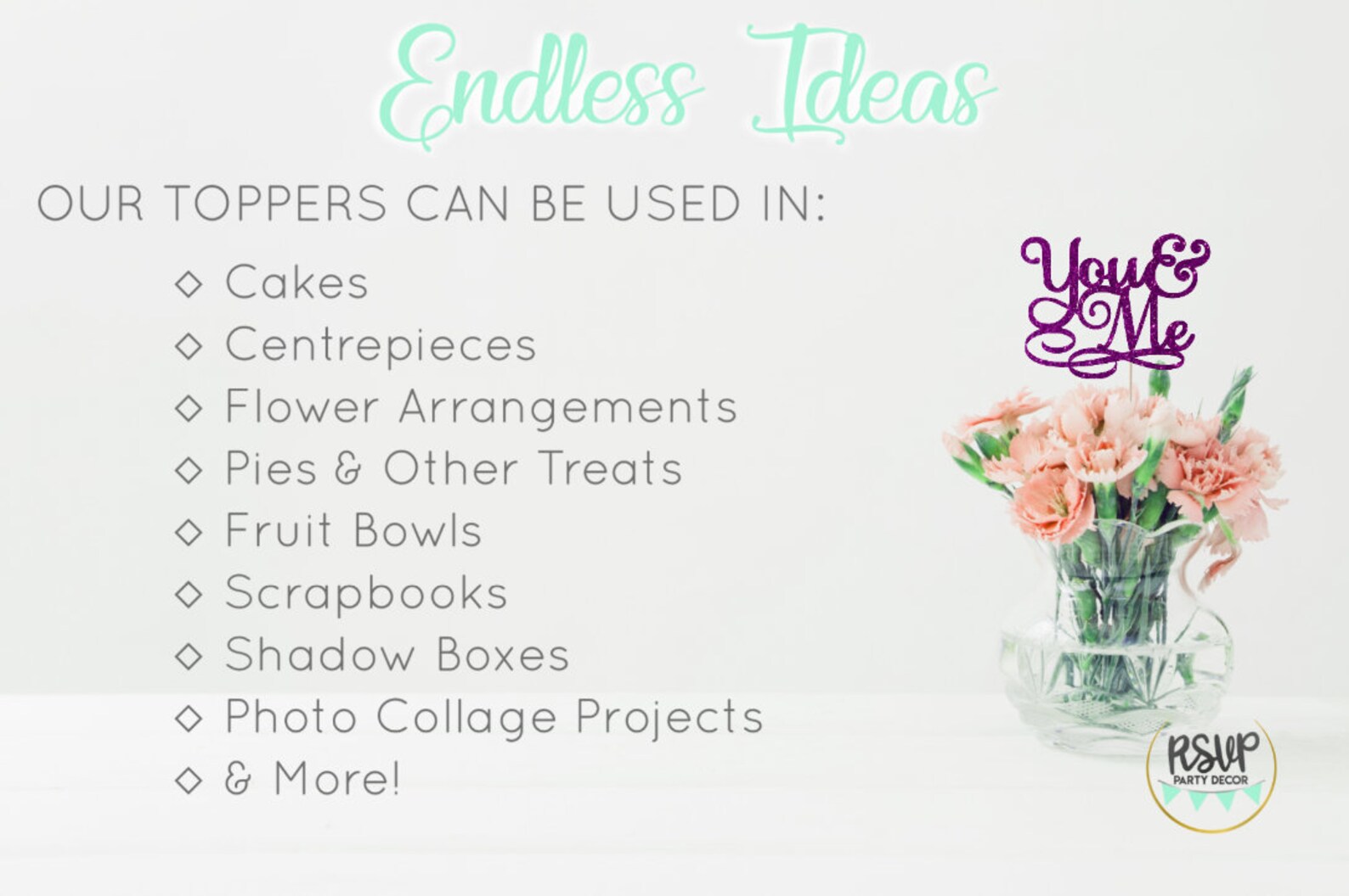 You & Me Cake Topper You and Me Cake Topper Romantic Wedding - Etsy