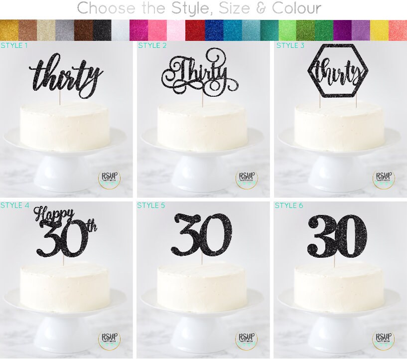 Thirty Cake Topper 30 Cake Topper Dirty Thirty Cake Topper - Etsy Canada