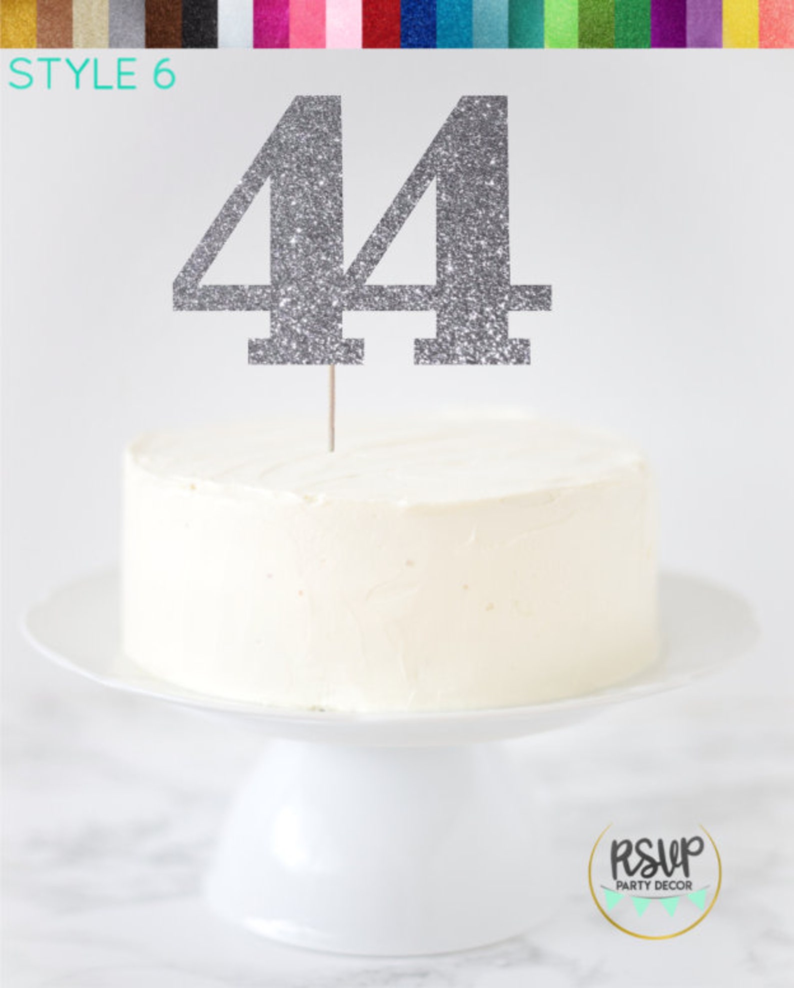 Forty Four Cake Topper 44 Cake Topper Fortyfour Cake Topper - Etsy Canada