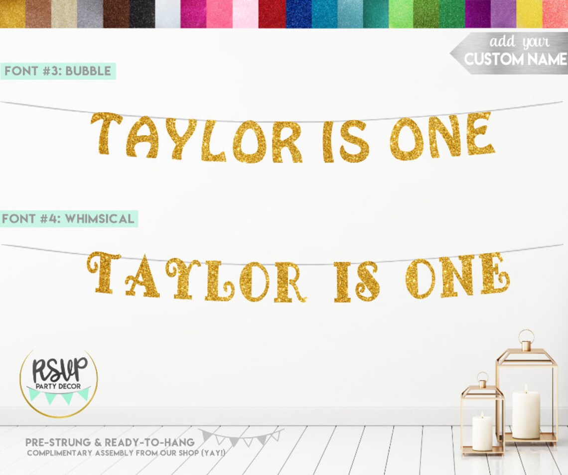 Name is One Banner Custom is One Banner Custom 1st Birthday | Etsy