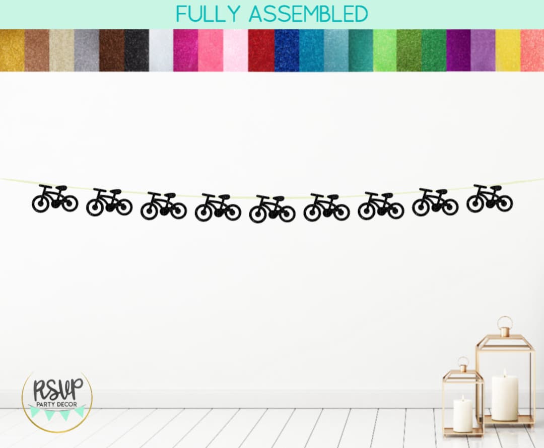 Bicycle Garland, Bike Party Decor, Party Decor for Cyclist, Bicycle ...