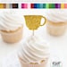 Teacup Cupcake Toppers Tea Cup Food Picks Tea for Two Party - Etsy