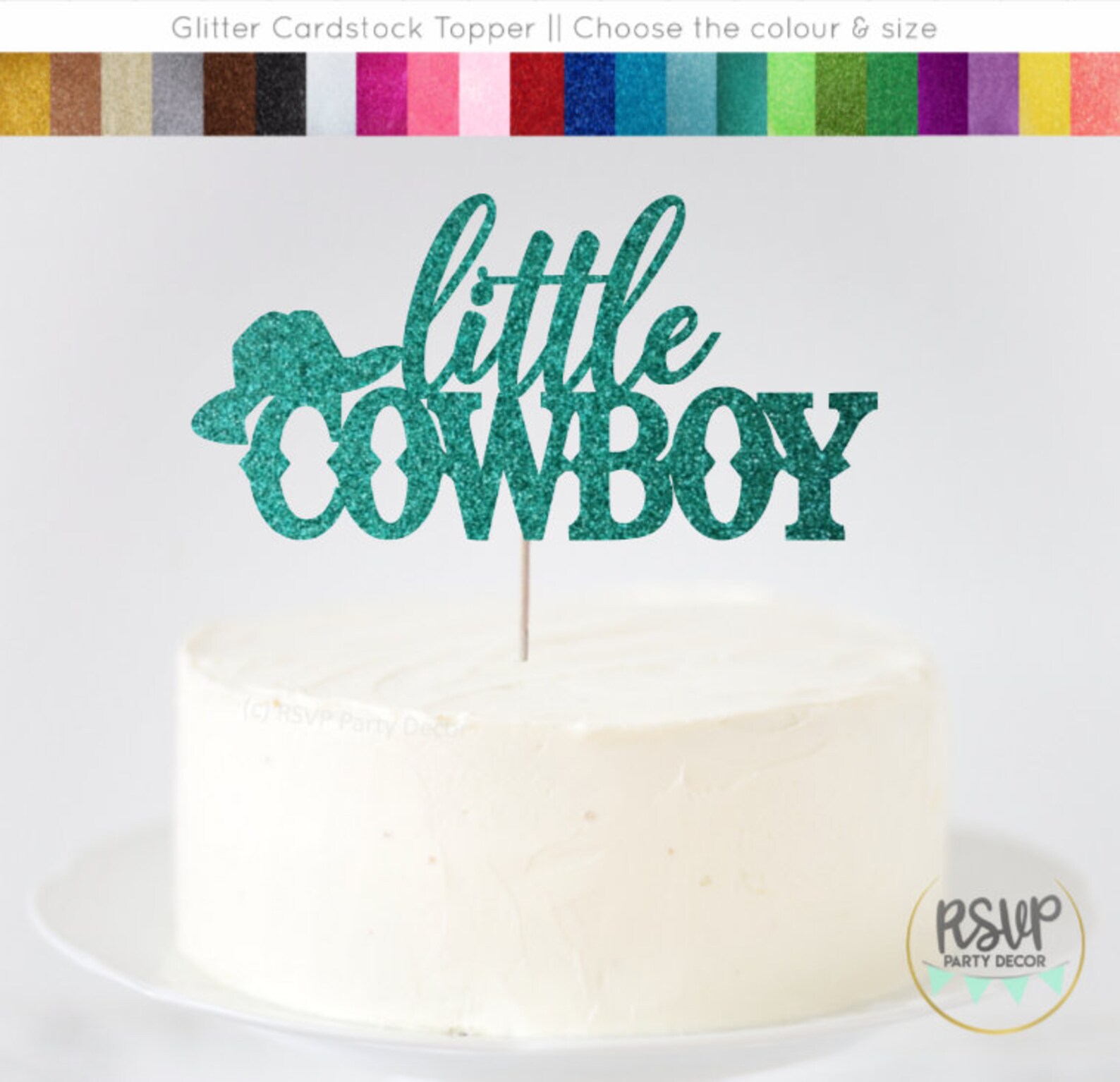 Little Cowboy Cake Topper, Little Cowboy Party Decor, Cowboy Theme ...