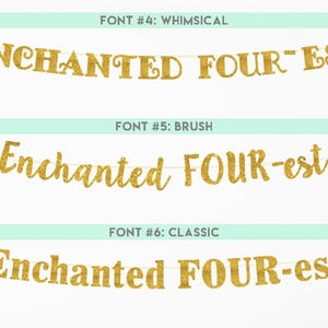 Custom Enchanted Four-est Banner, Enchanted Fourest Decorations, Forest ...