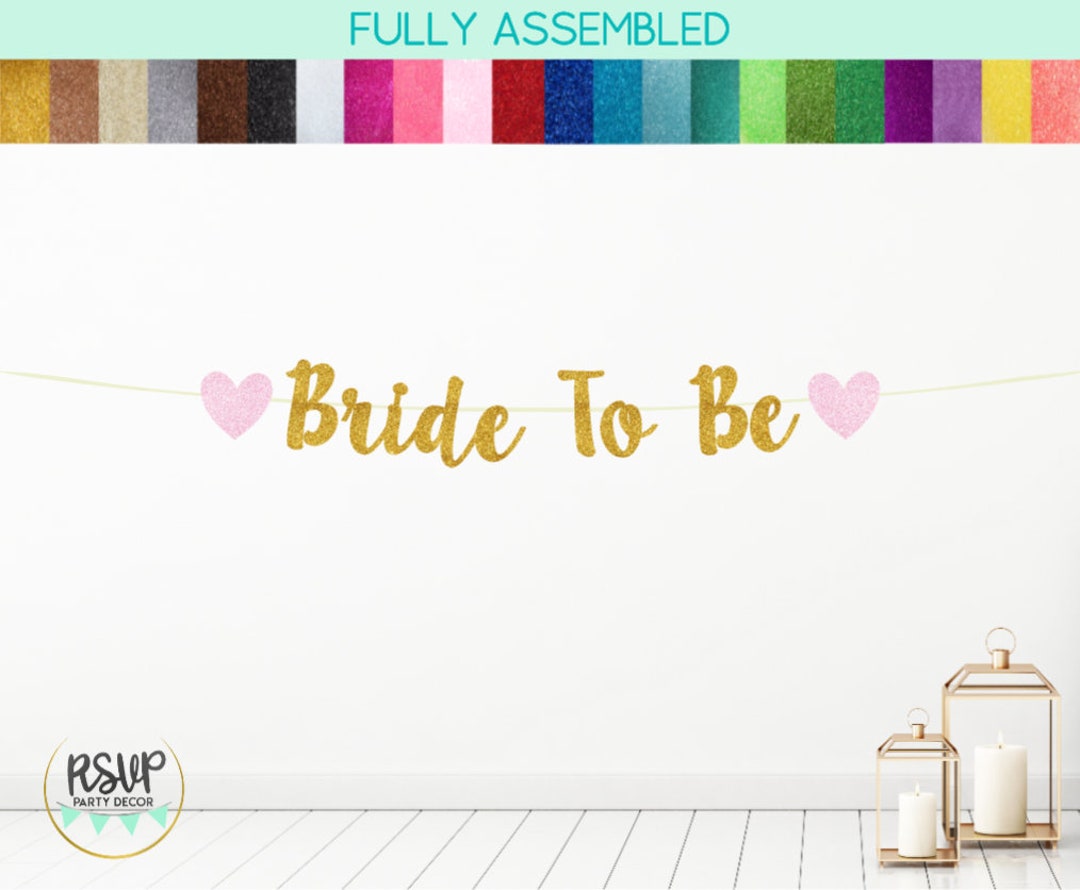 Bridal Shower Banner, Bride to Be Banner, Bridal Shower Decorations ...