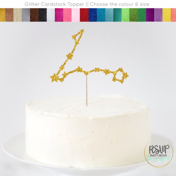 Zodiac Sign Birthday Cake Topper - Etsy