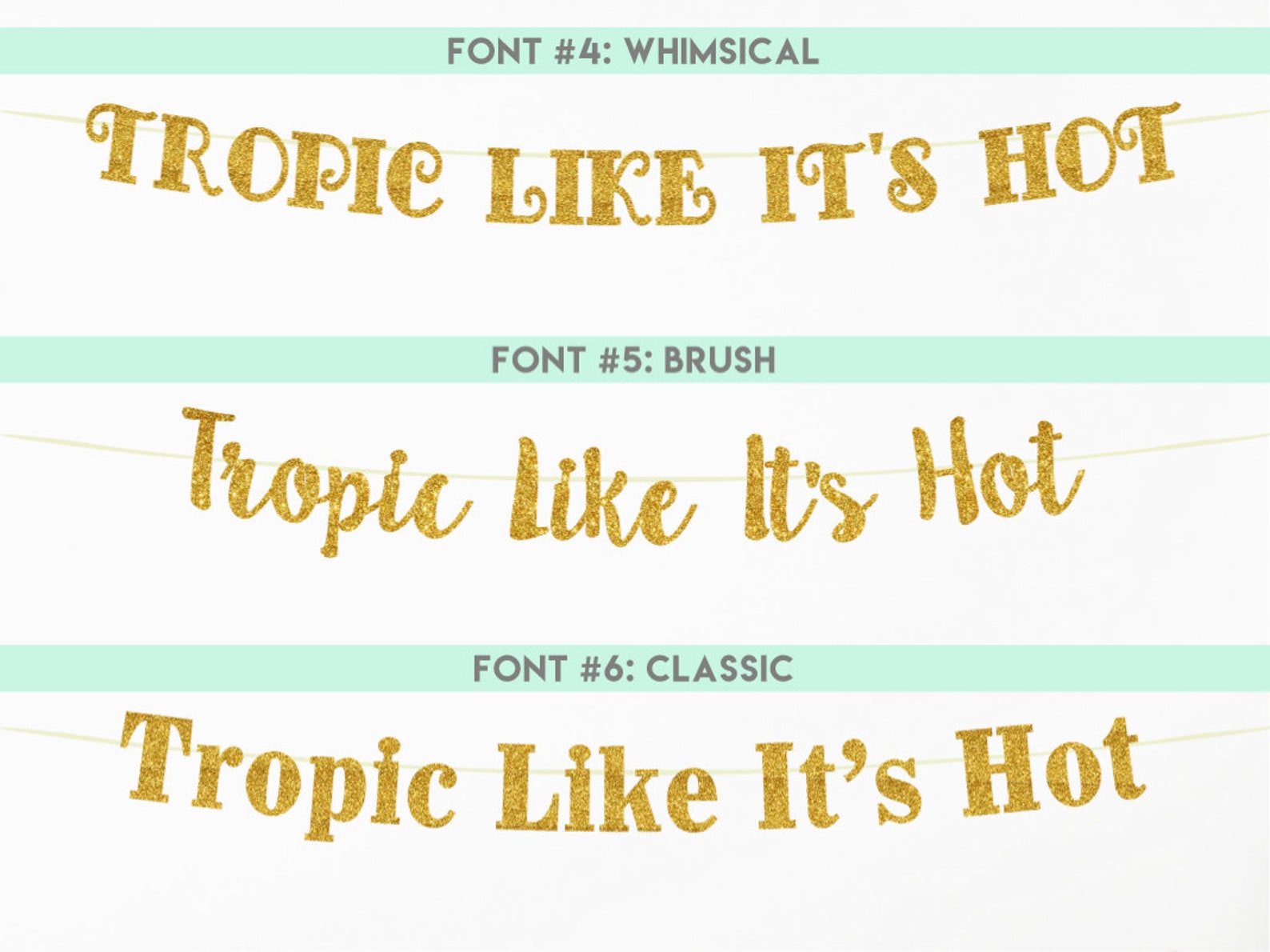 Tropic Like It's Hot Banner, Palm Tree Garland, Tropical Birthday Party ...