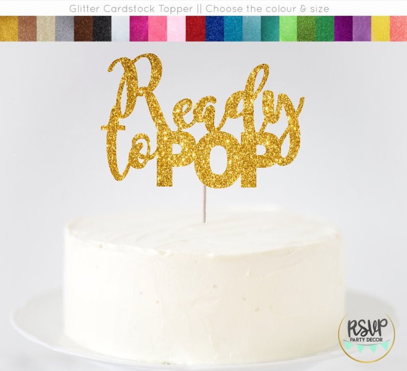 Ready to Pop Cake Topper Ready to POP Sign Popcorn Themed - Etsy
