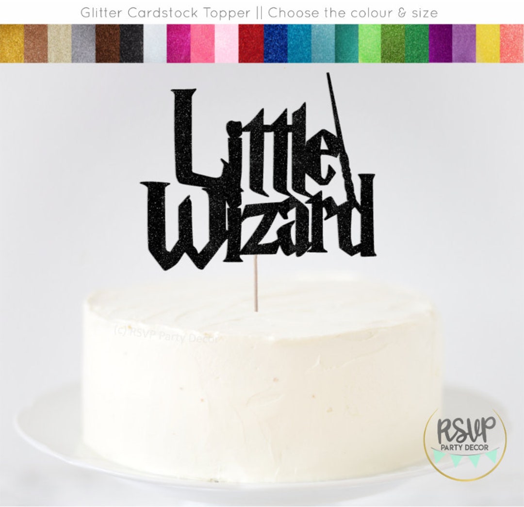 Little Wizard Cake Topper, Wizard 1st Birthday Cake Topper, Wizard Baby ...