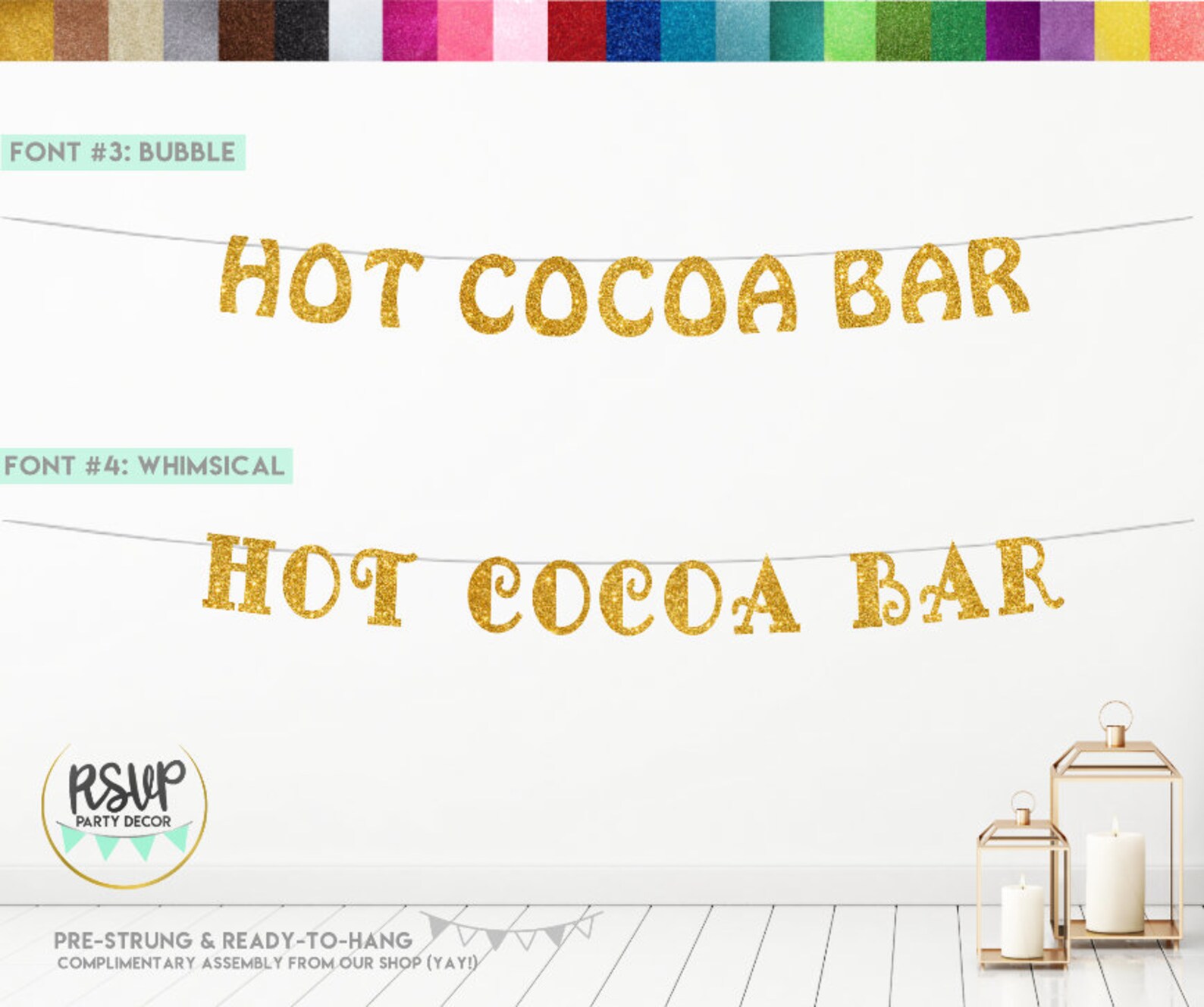 Hot Cocoa Bar Banner Hot Cocoa Bar Sign Hot Chocolate - Etsy