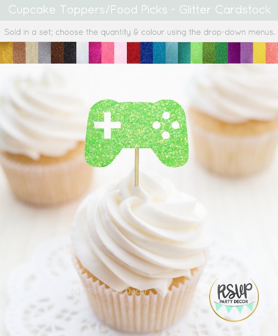 Video Game Controller Cupcake Toppers, Video Game Party Decorations ...