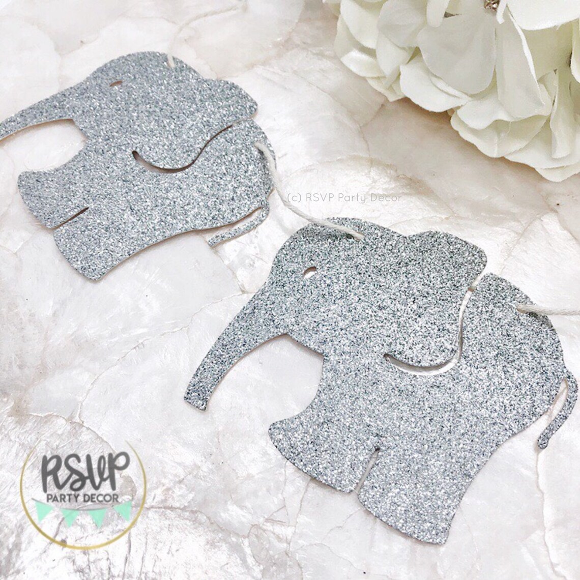 Elephant Garland Elephant Banner Elephant Themed Party - Etsy