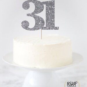 Thirty One Cake Topper, 31 Cake Topper, Thirtyone Cake Topper, Thirty ...