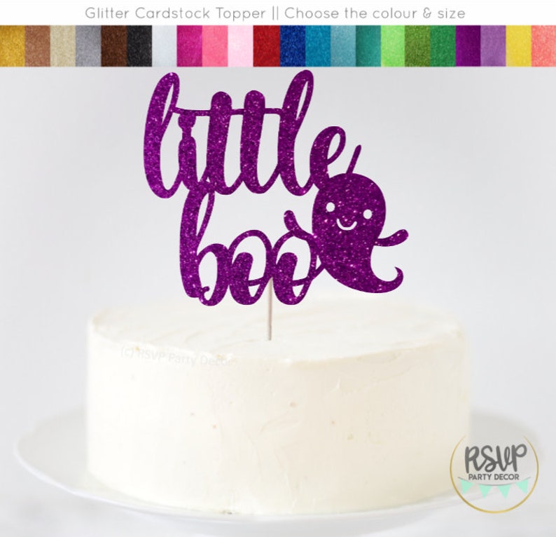 Little Boo Cake Topper Halloween Baby Shower Cake Topper - Etsy