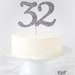 Thirty Two Cake Topper, 32 Cake Topper, Thirtytwo Cake Topper, Thirty ...