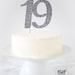 Nineteen Topper, 19 Cake Topper, Happy 19th Cake Topper, 19th Birthday ...