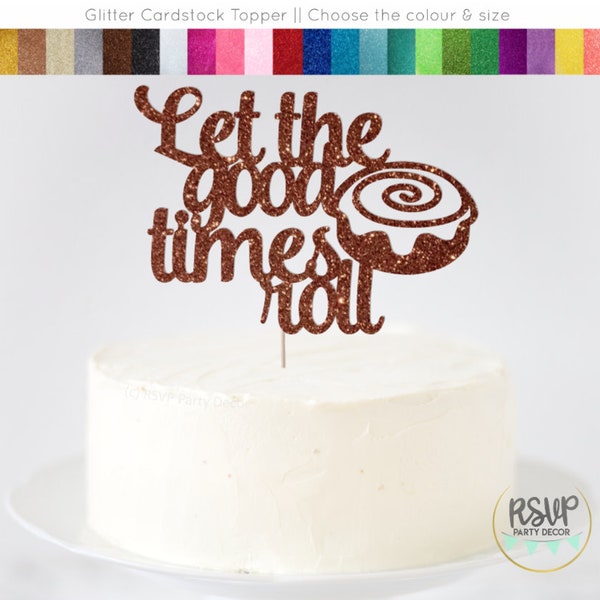 Cinnamon Roll Cake Topper - Etsy