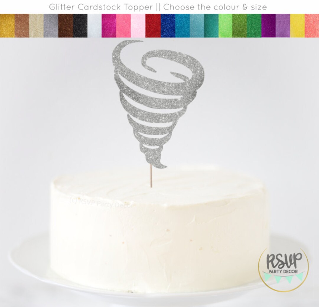 Tornado Cake Topper, Tornado Birthday Party Decorations, Twonado ...