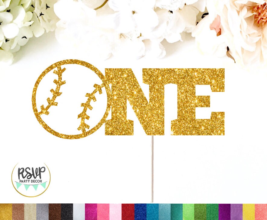 Baseball One Cake Topper Baseball First Birthday Baseball - Etsy