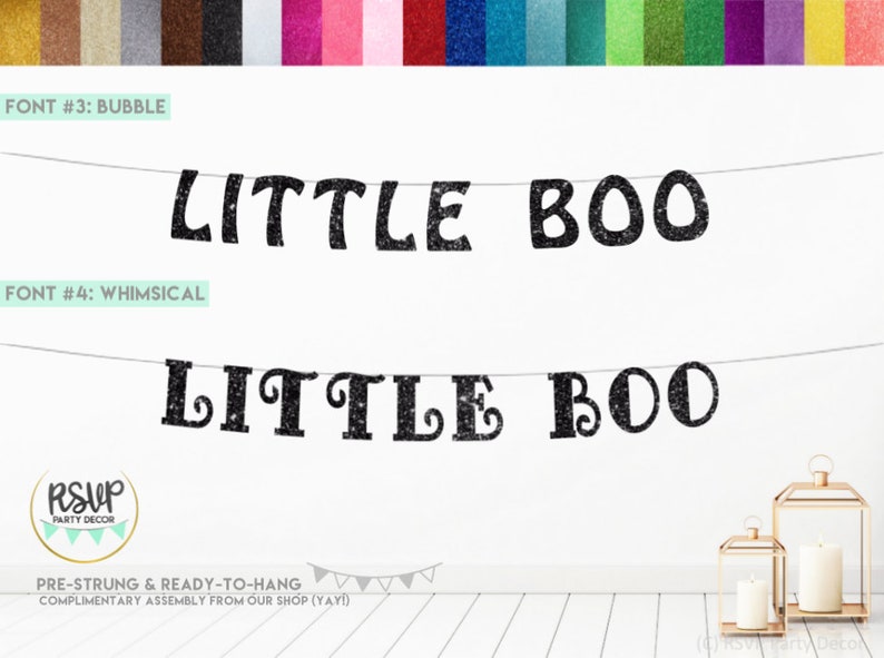 Little Boo Banner Halloween Party Decorations Halloween Baby | Etsy