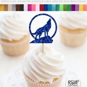 Wolf Cupcake Toppers, Werewolf Food Picks, Wolf Party Decorations ...