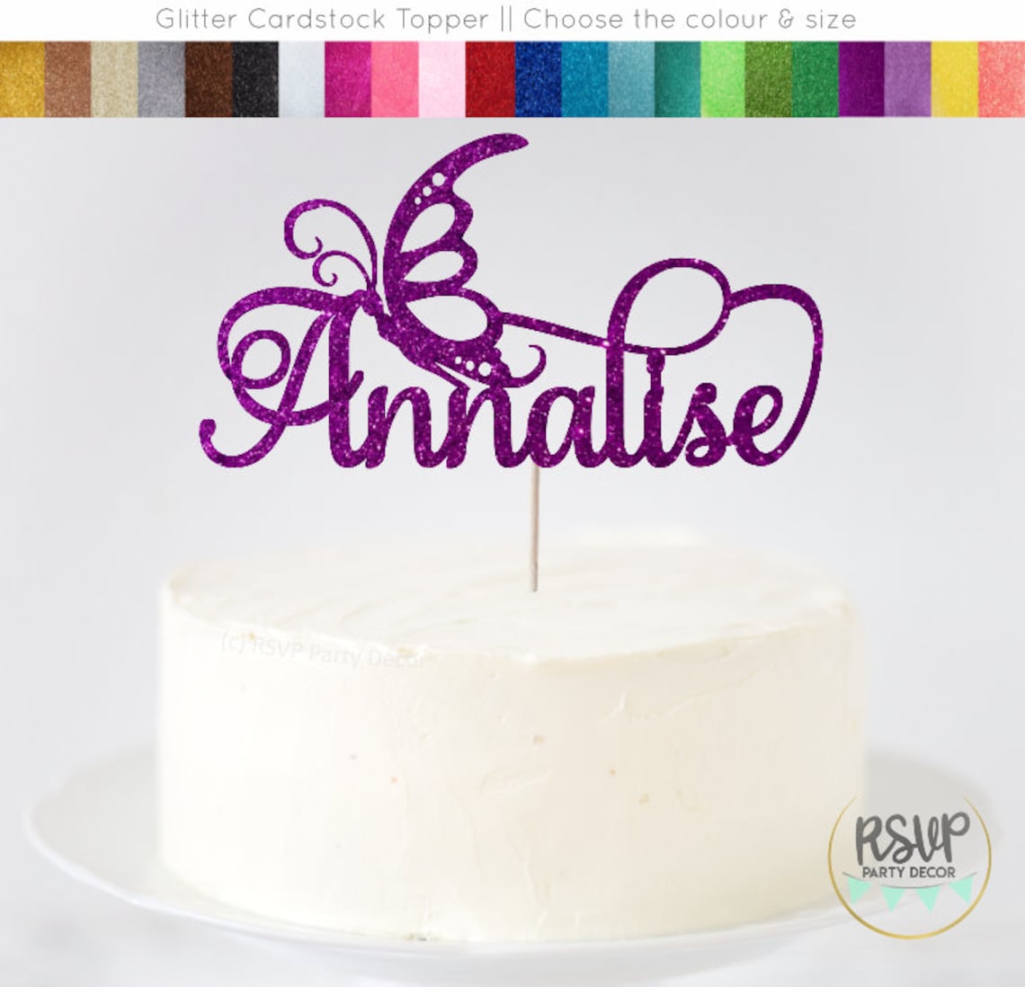 Custom Butterfly Cake Topper Butterfly Party Decorations - Etsy