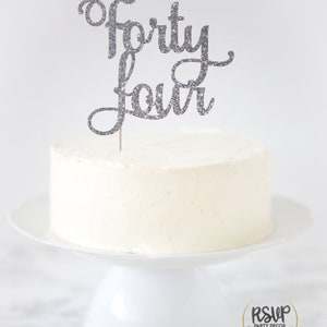 Forty Four Cake Topper, 44 Cake Topper, Fortyfour Cake Topper, Happy ...