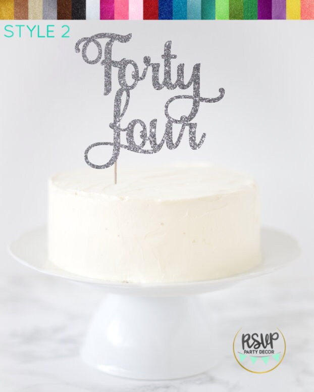 Forty Four Cake Topper 44 Cake Topper Fortyfour Cake Topper - Etsy Canada