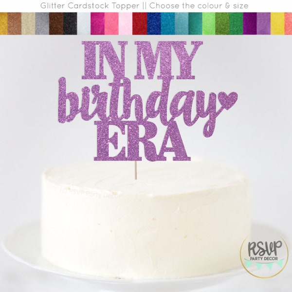 Swiftie Birthday Era Cake Topper - Etsy