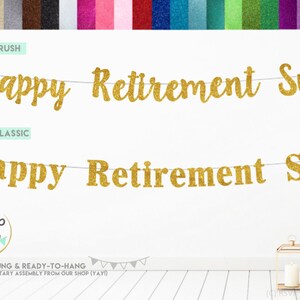Custom Happy Retirement Banner, Happy Retirement Name Sign ...